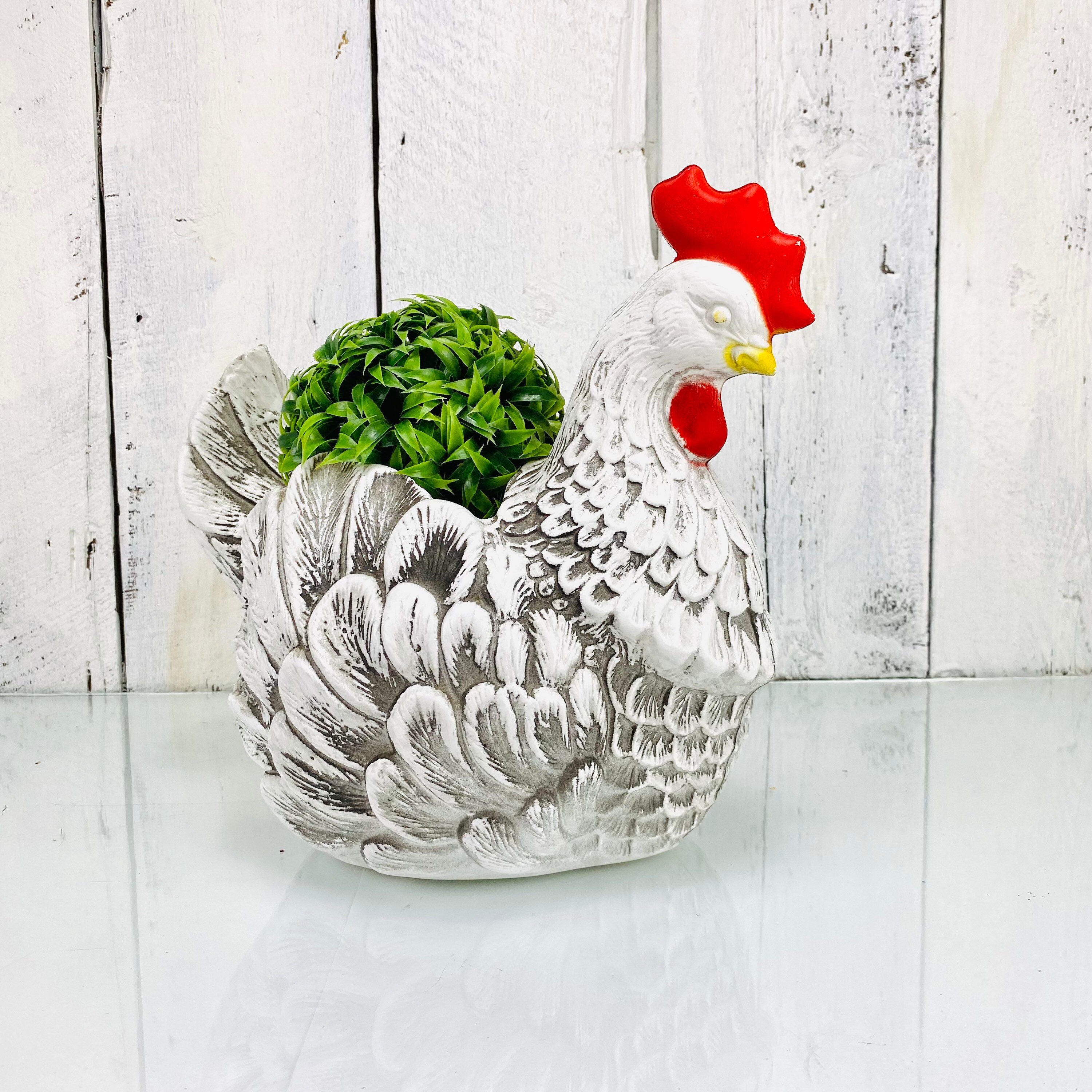 Vintage Plastic Blow Mold Chicken Plant Stand | Etsy