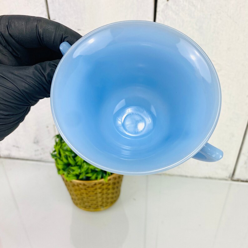 Vintage Pyrex Delphite Blue Sugar Bowl - Etsy
