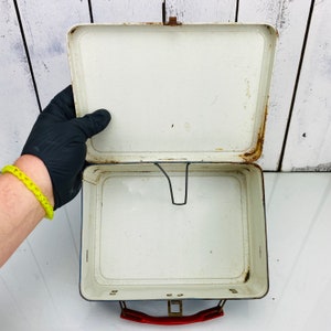 Vintage Lunch Box Brave Eagle Metal Box - Etsy