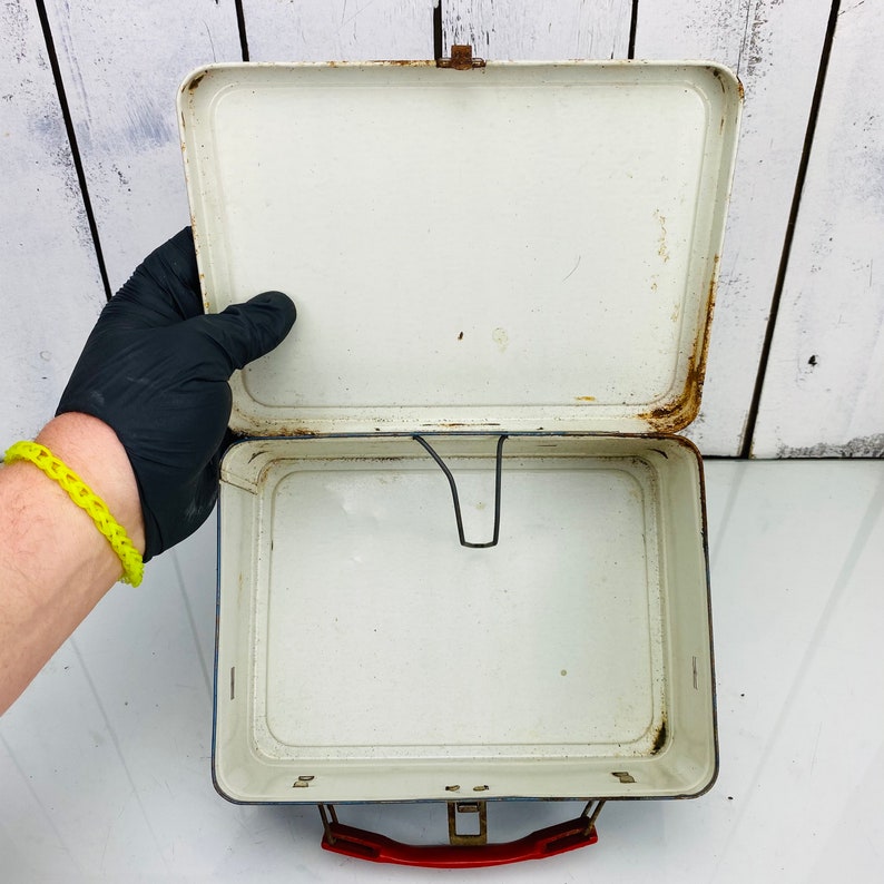 Vintage Lunch Box Brave Eagle Metal Box | Etsy