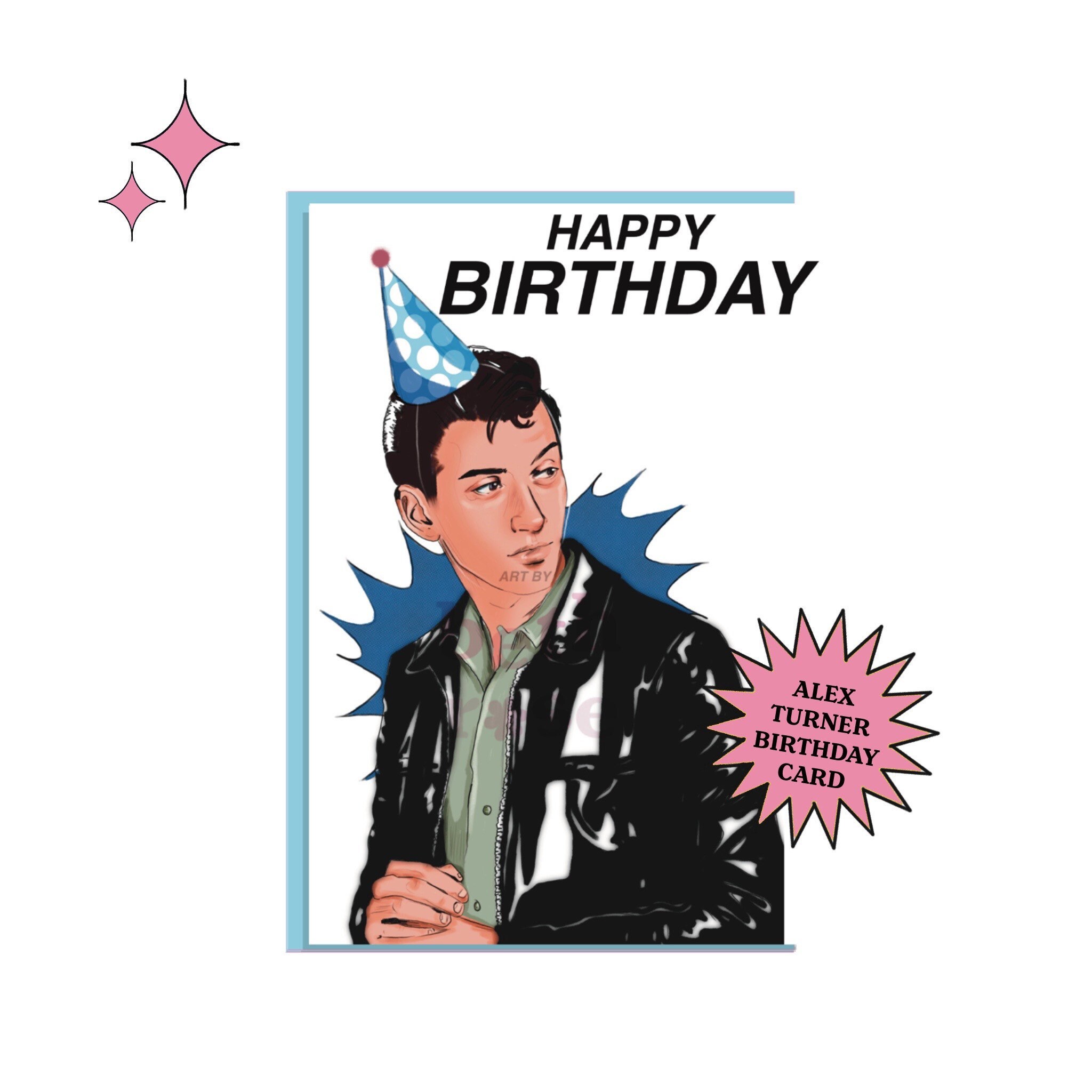 Alex Turner Birthday Card Arctic Monkeys Card A5 Greetings - Etsy UK