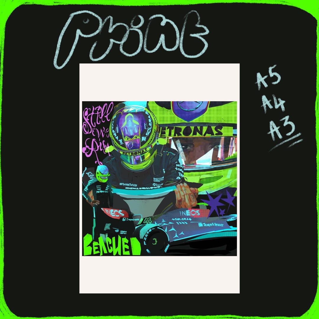 Lewis Hamilton Print Austin GP - Etsy