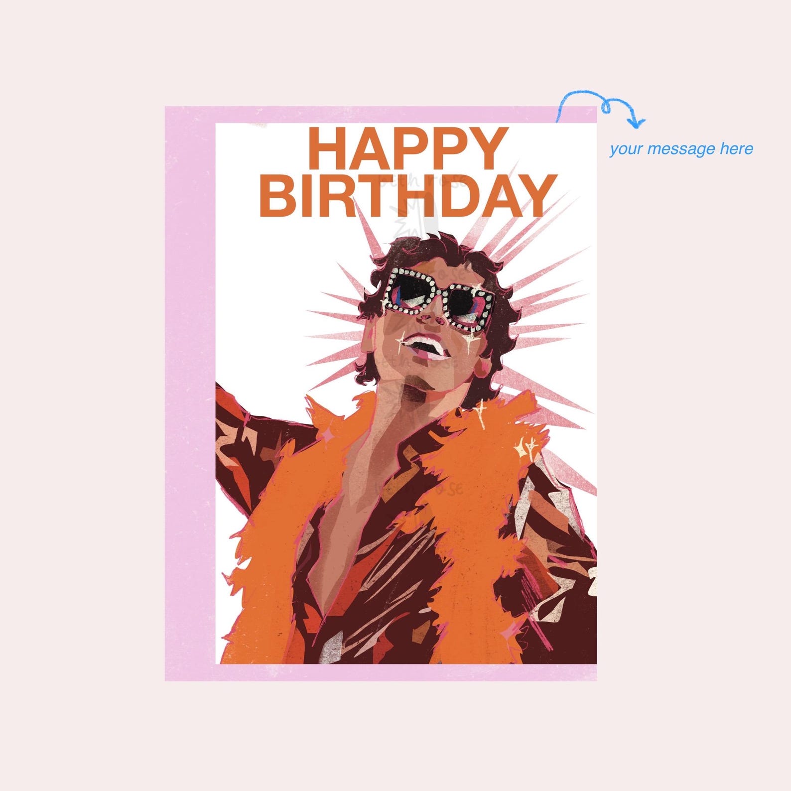 Harry Styles Birthday Card A5 Greetings Card - Etsy