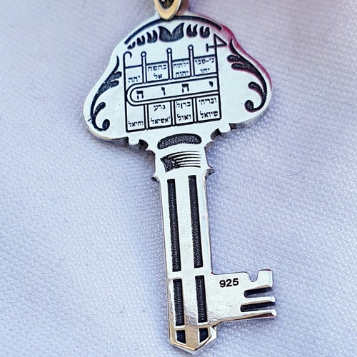 Handcrafted 925 Sterling Silver Key of Solomon Pendant - Etsy