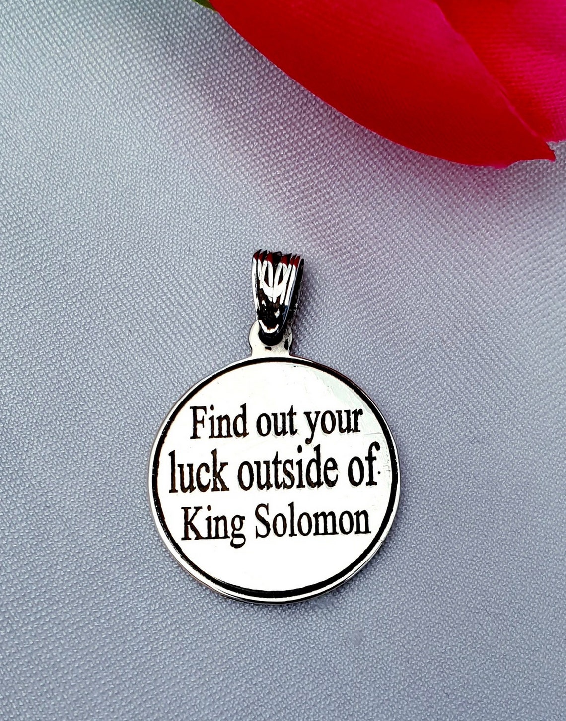Key of Solomon Seals Solomon Success Amulet Key in Gold 9k- Gold 14k ...