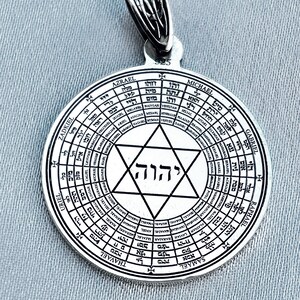 Talisman 72 ANGELS / Kabbalah Talisman, - 14k-9k Yellow Gold 925 ...
