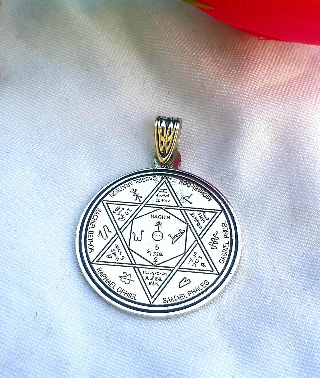 Pentacle, Female Hexagram .silver 925 - Etsy