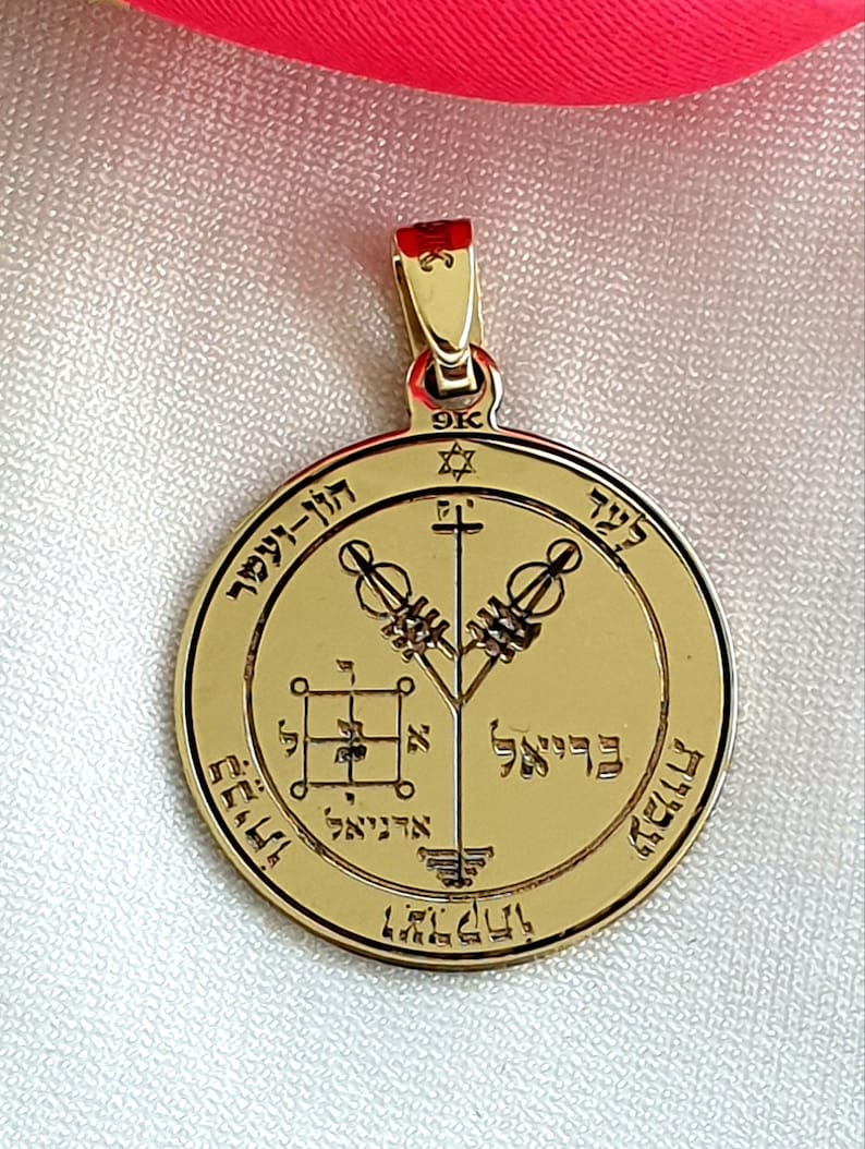 The Strongest Amulet of Wealth, Money Amulet - 14k-9k Yellow Gold ...