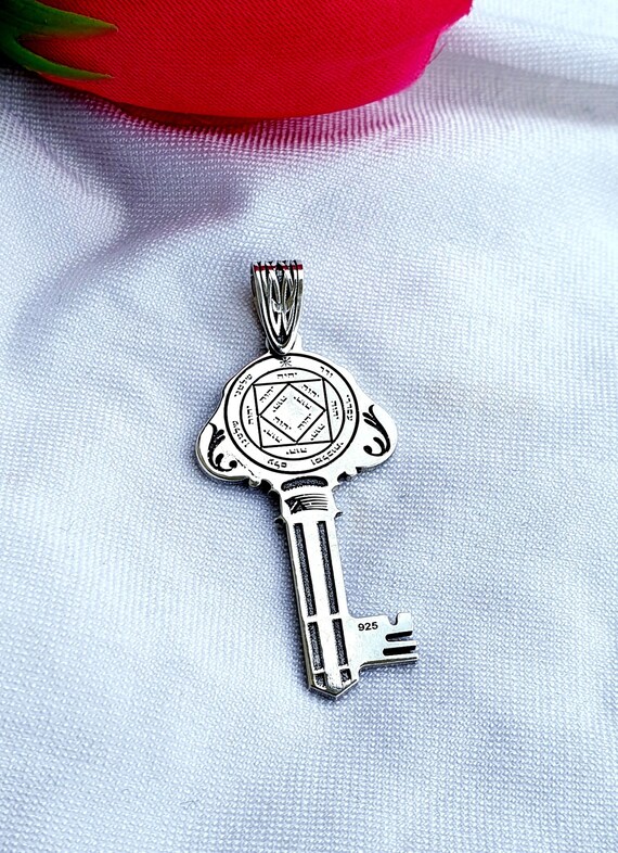 Key of Solomon Seals Solomon Success Amulet Key in Sterling - Etsy