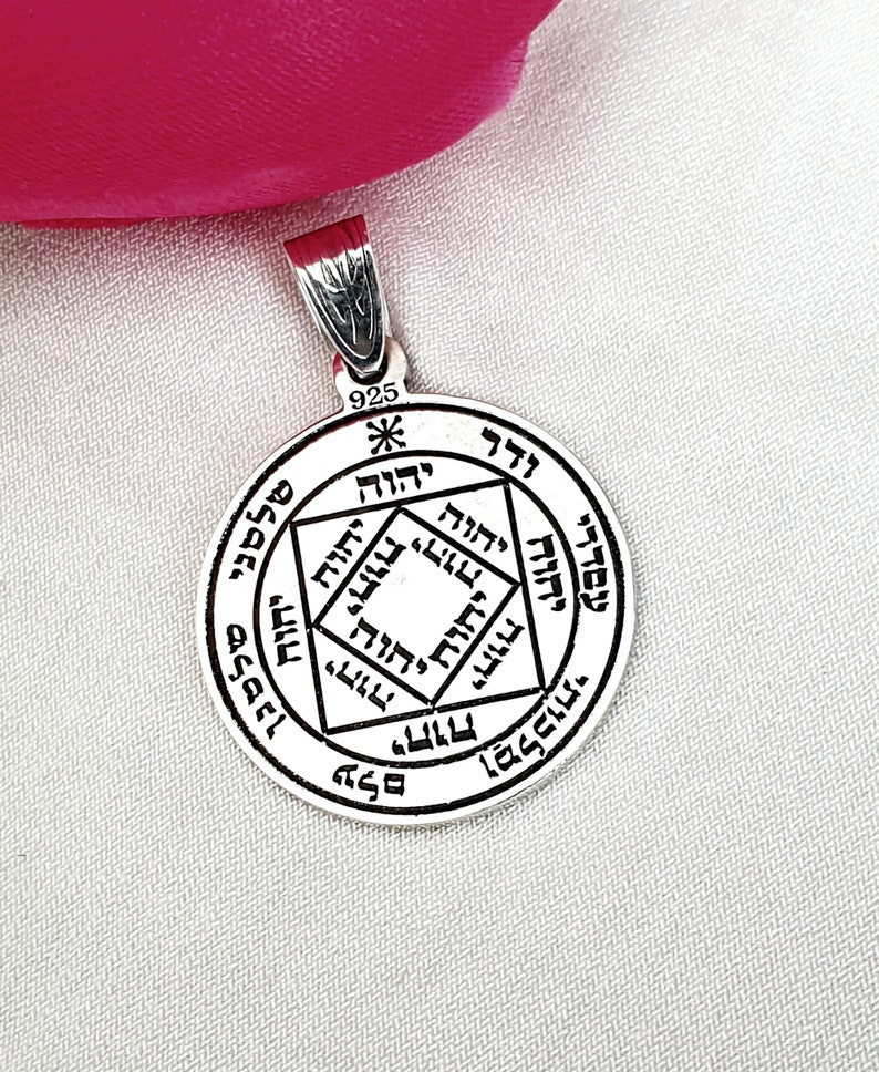 Key of Solomon Seals Solomon Success Amulet Key in Gold 9k Gold 14k ...