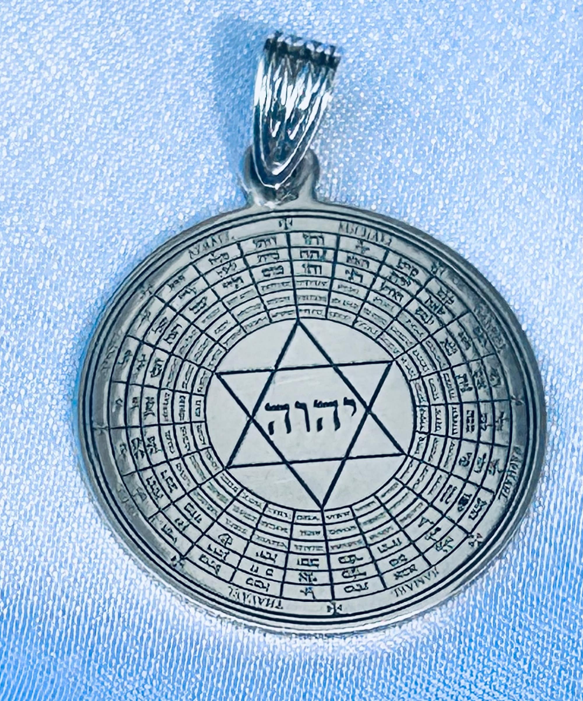 Talisman 72 ANGELS / Kabbalah Talisman, 14k-9k Yellow Gold 925 Sterling ...