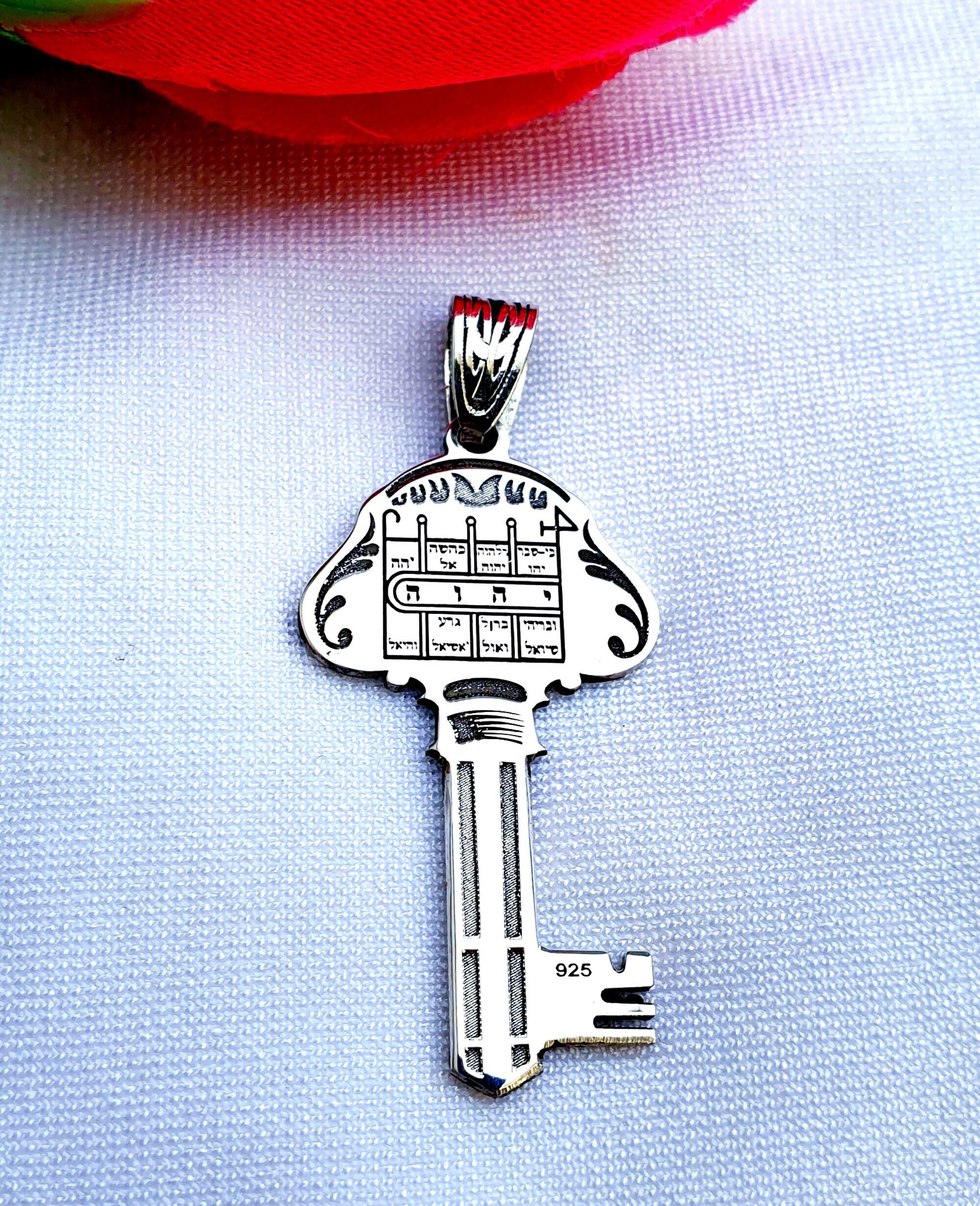 Key of Solomon Open Doors Moon Pentacle in Sterling Silver 925 - Etsy