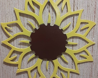 Large Metal Sunflower Outdoor Wall Art - Etsy