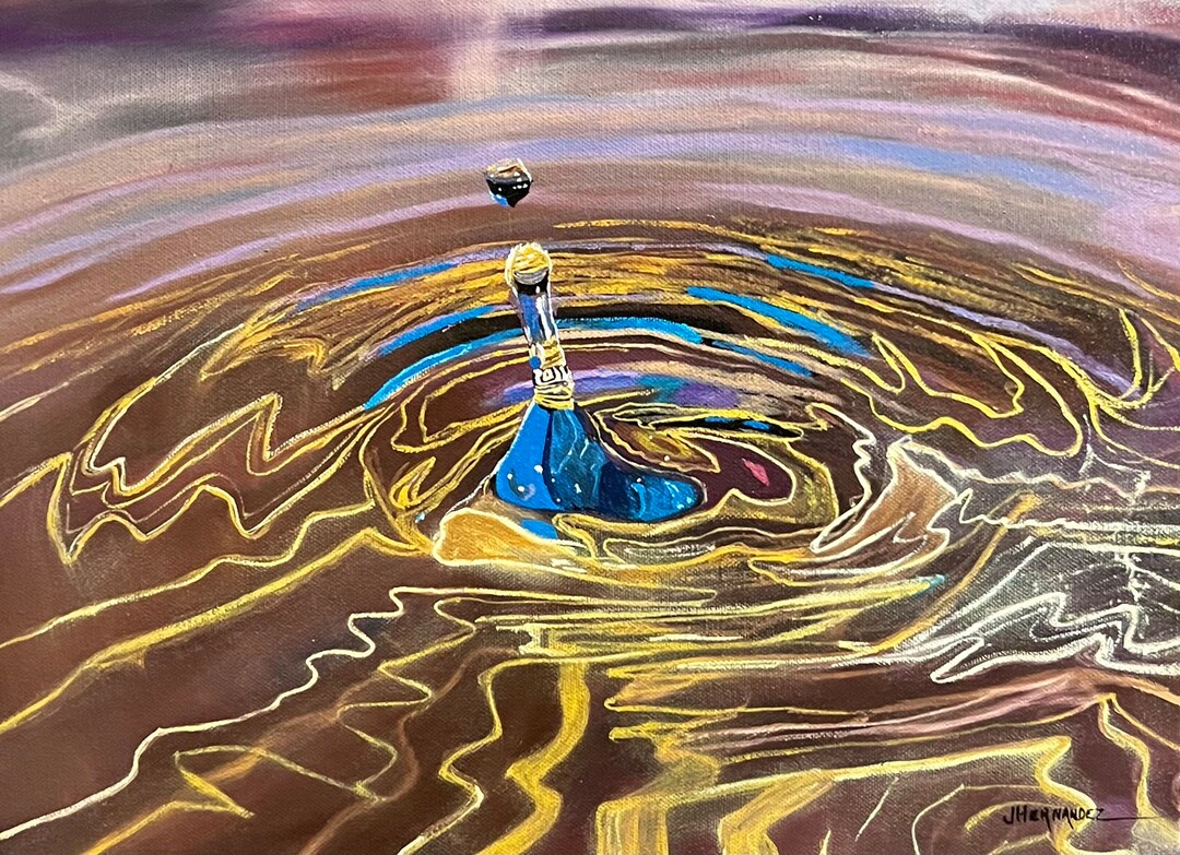 Endless Water Ripples Original Oil Painting - Etsy