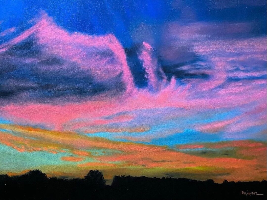 Yuma Sunset Skies Original Oil Painting - Etsy