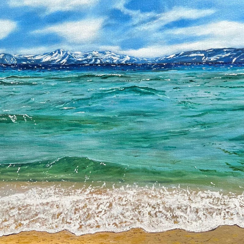 Lake Tahoe Painting - Etsy