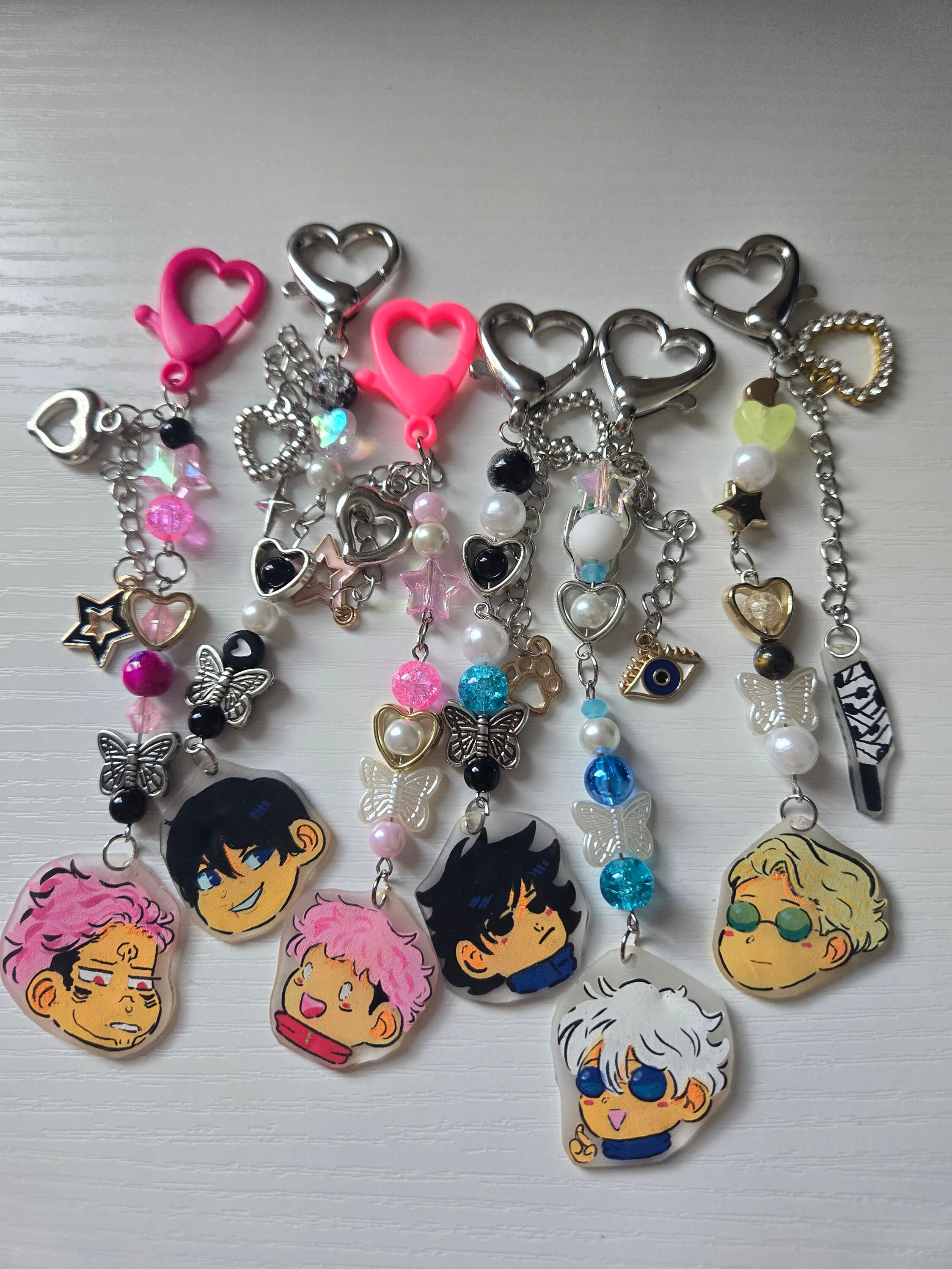 Charming Anime Keychains - Perfect for Keys, Bags, and Gifts/ Jujustu ...