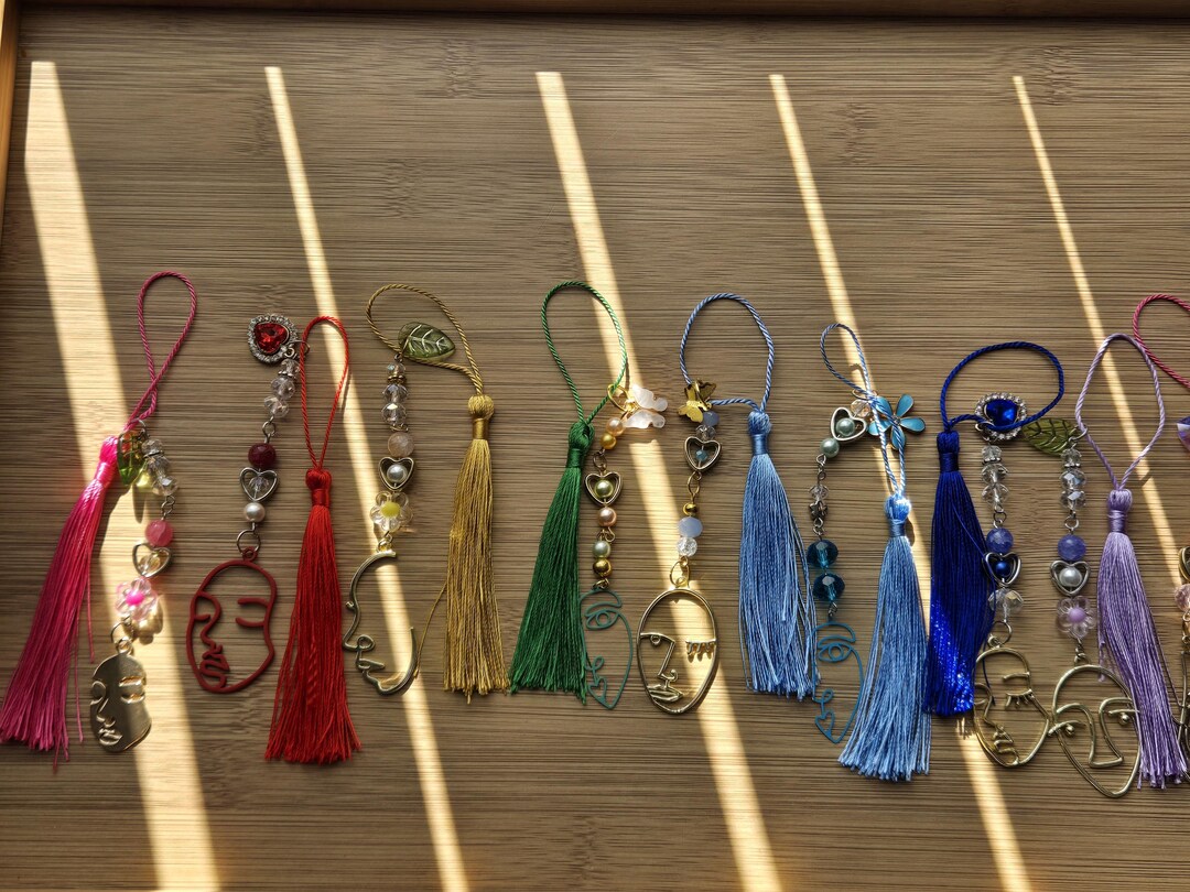 Handmade Beaded Bookmark: Elegant Tassel Bookmark for Readers - Etsy