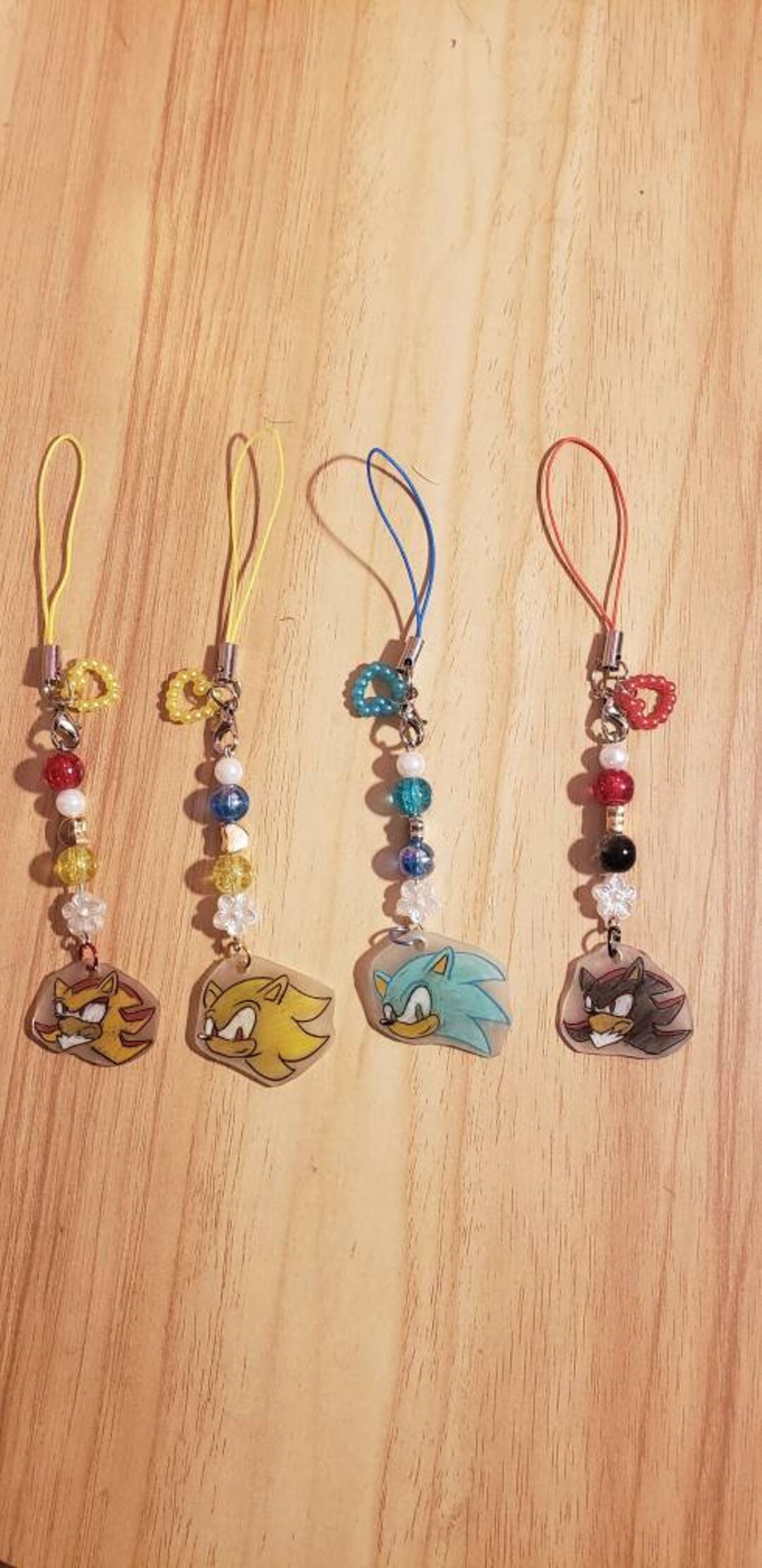 Sonic the Hedgehog - Shadow, Super Sonic, Super Shadow Phonecharms ...