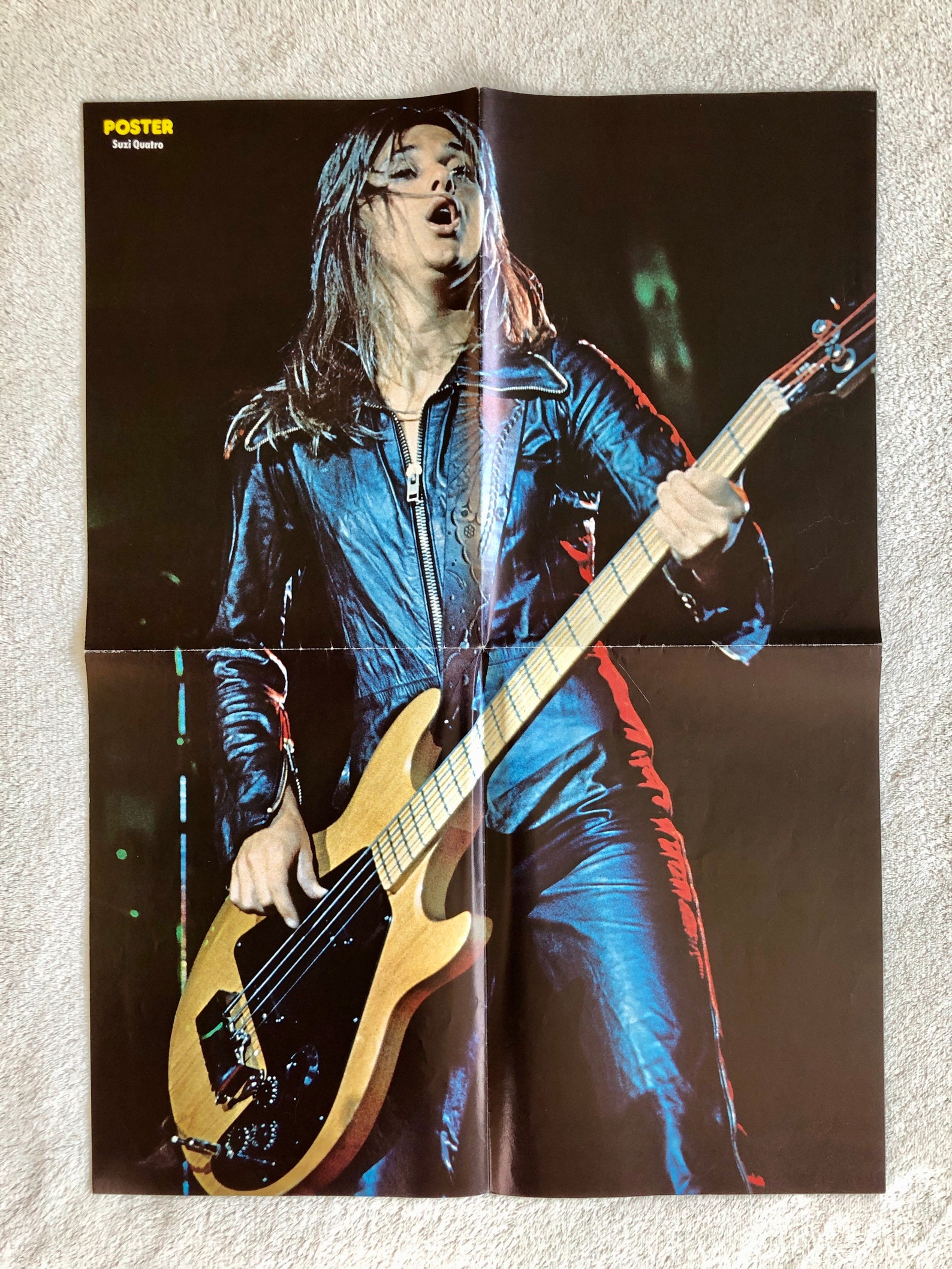 SUZI QUATRO Poster 1976 Swedish Poster Magazine 1970s vintage - Etsy France