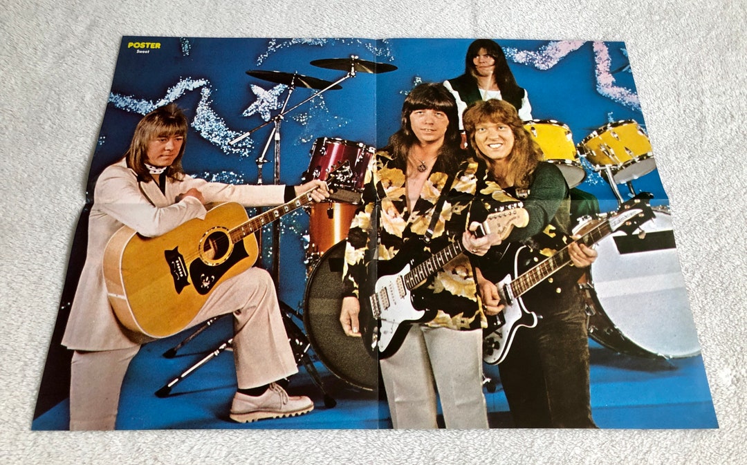 Sweet Poster 1977 Swedish Poster Magazine 1970s Brian Connolly Steve ...