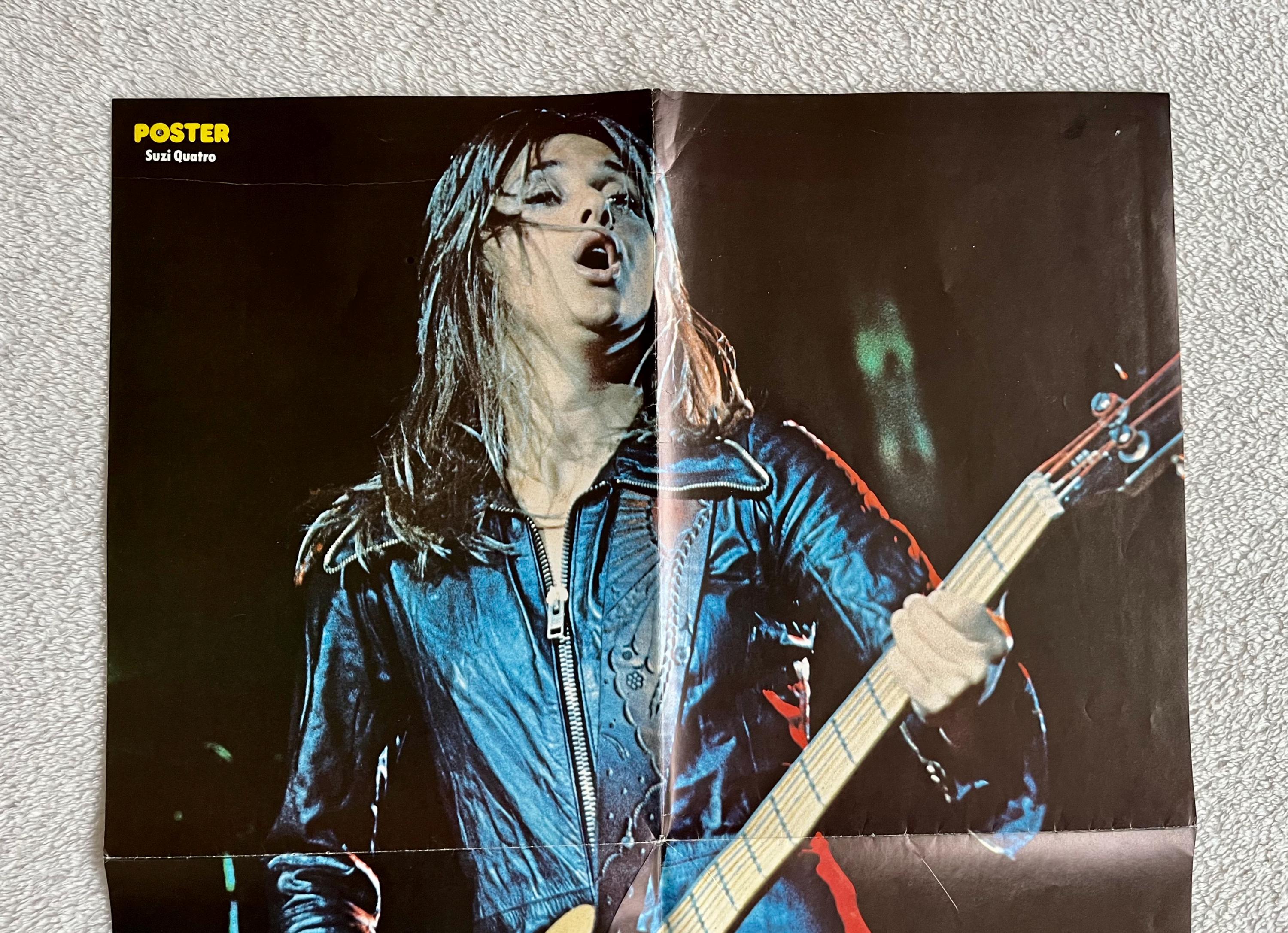 Suzi Quatro Poster 1975 Swedish Poster Music Magazine 1970s Vintage ...