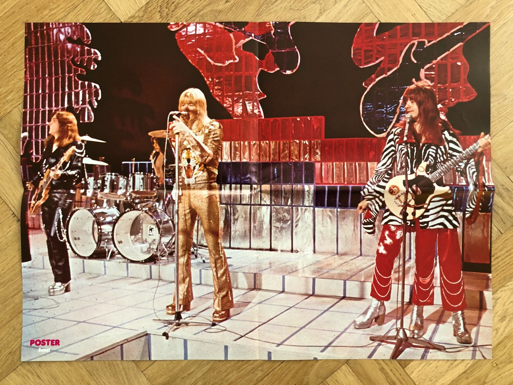 ZZ TOP Poster Live 1977 Swedish Poster Magazine 1970s Billy Gibbons ...