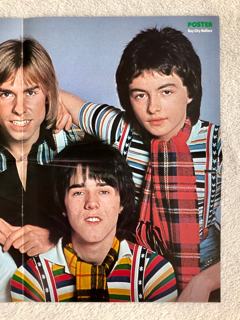 BAY CITY ROLLERS Poster 1976 Swedish Poster Magazine 1970s Vintage Rare ...