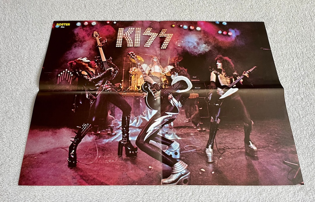 KISS Alive I Poster 1975 Swedish Poster Magazine 1970s Gene Simmons ...