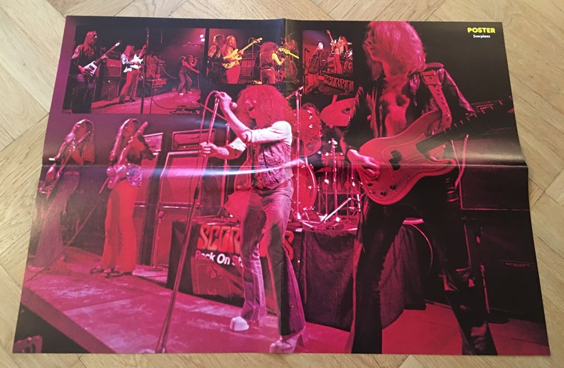 Scorpions Poster 1977 Swedish Poster Magazine 1970s Rudolf Schenker ...