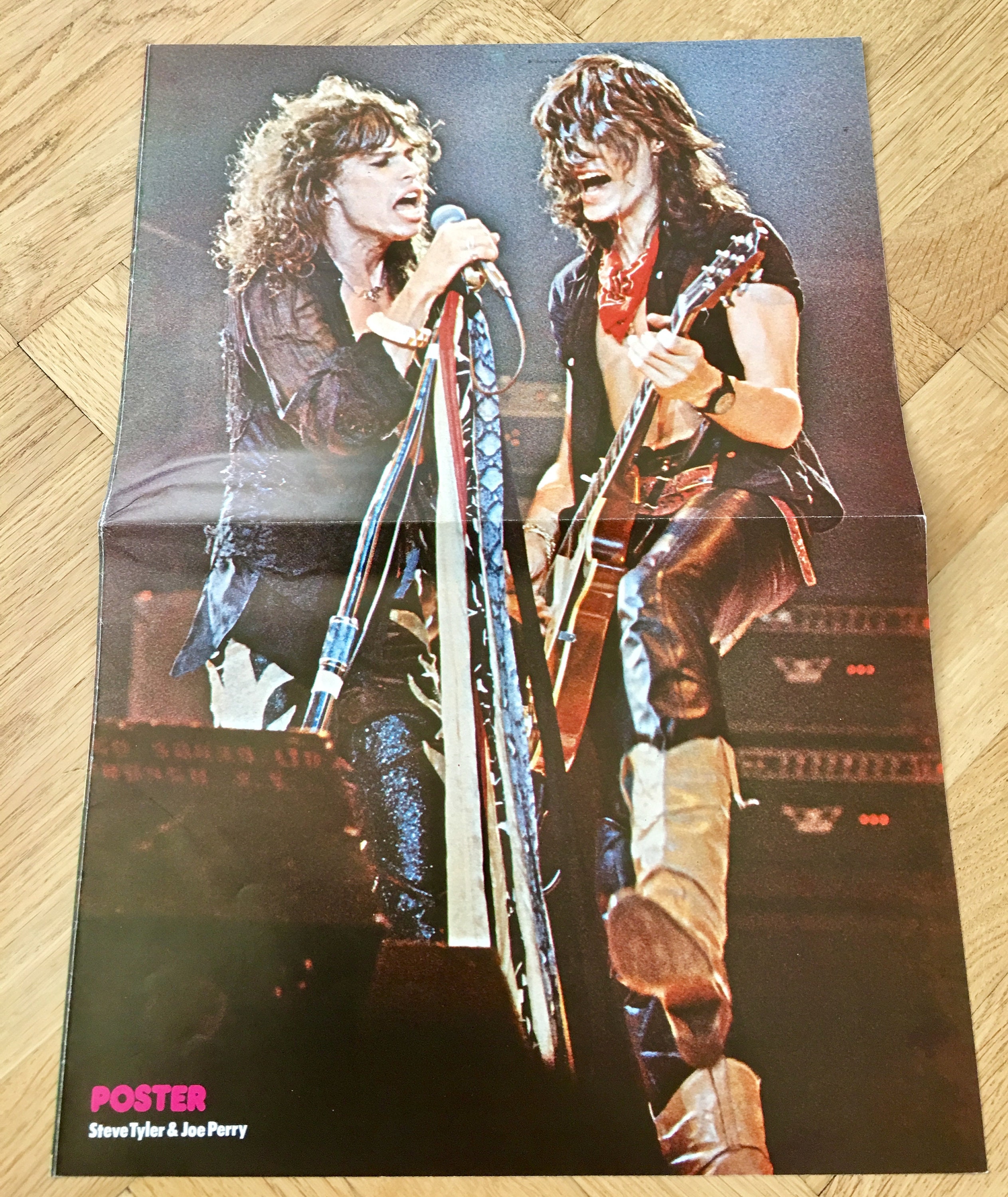 Aerosmith Poster 1977 Swedish Poster Magazine 1970s Steven | Etsy