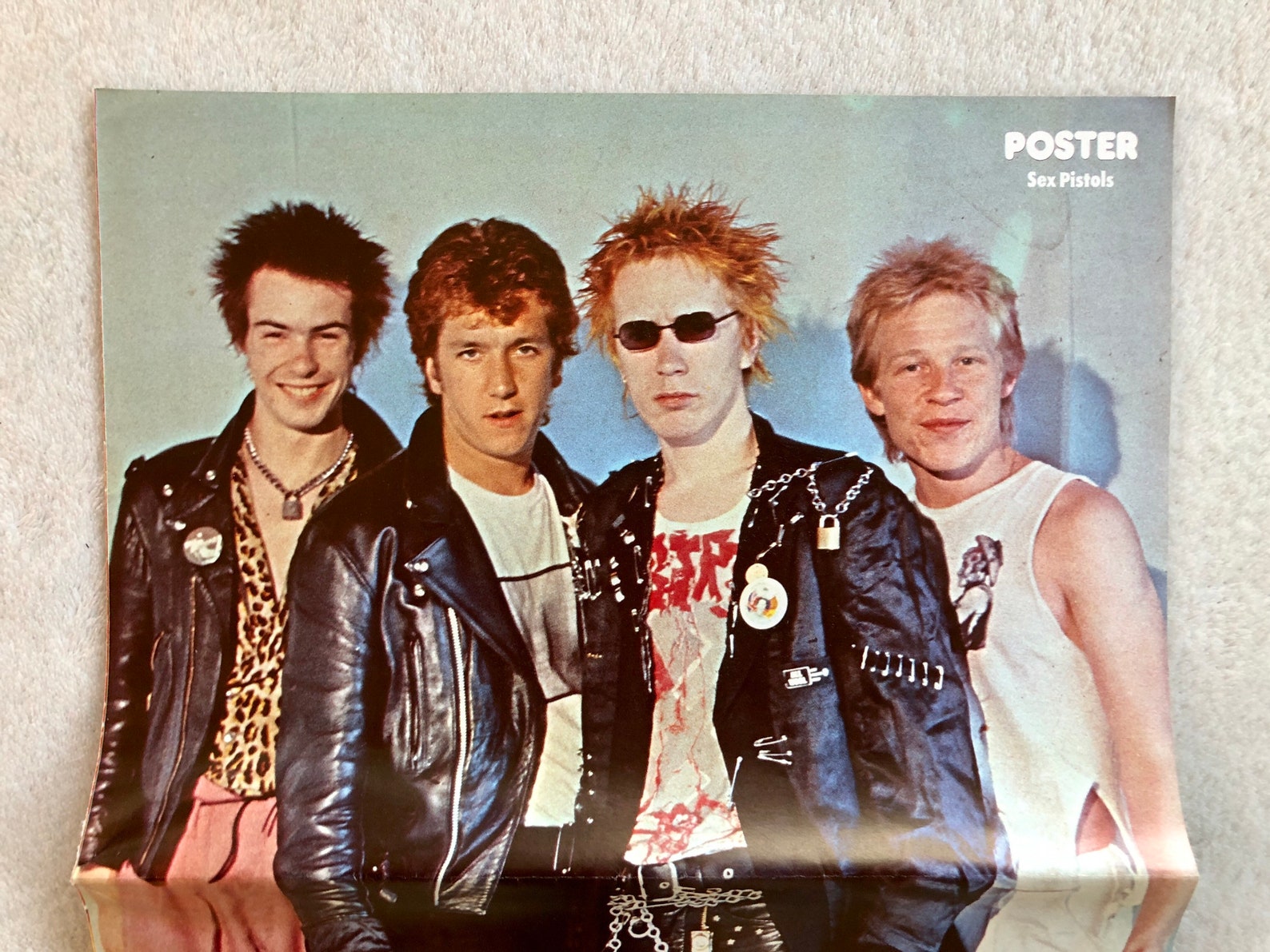 Sex Pistols Poster 1977 Punk Band Johnny Rotten Sid Vicious Etsy