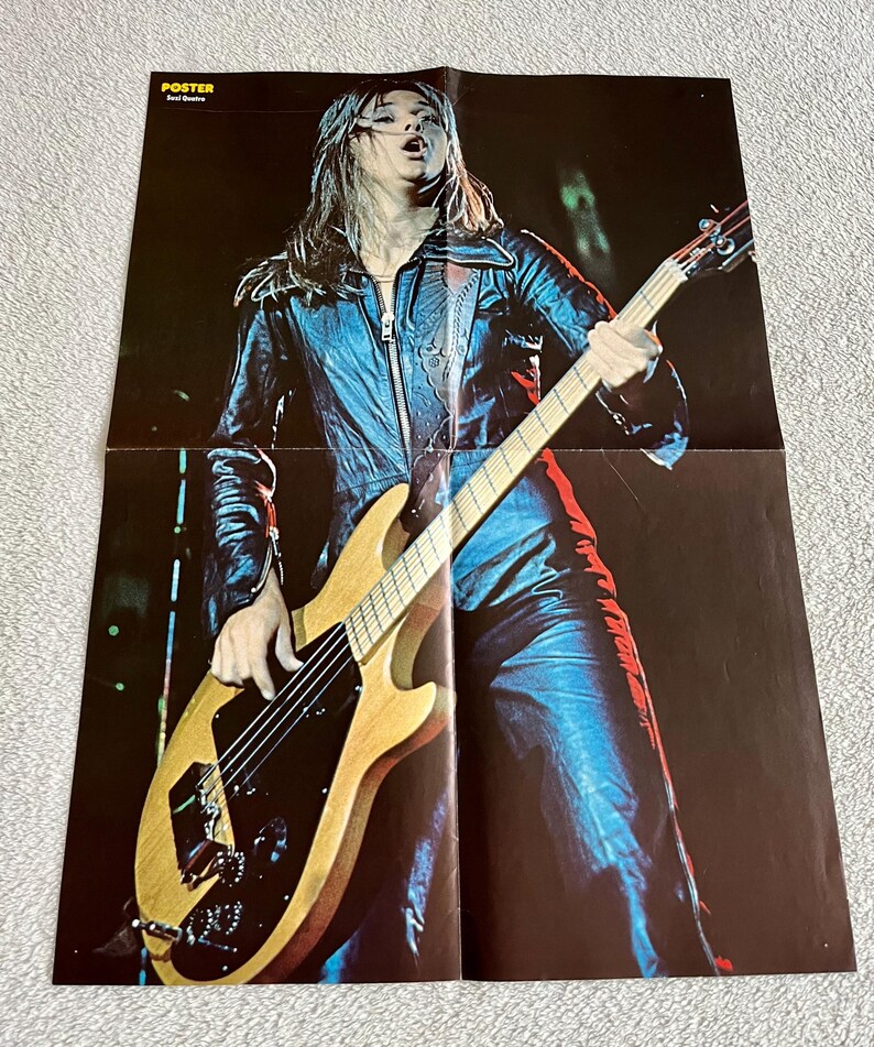 Suzi Quatro Poster 1975 Swedish Poster Music Magazine 1970s Vintage ...