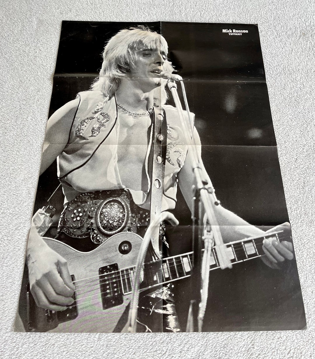 Mick Ronson Poster 1974 Swedish Poster Music Magazine Tiffany 1970s ...