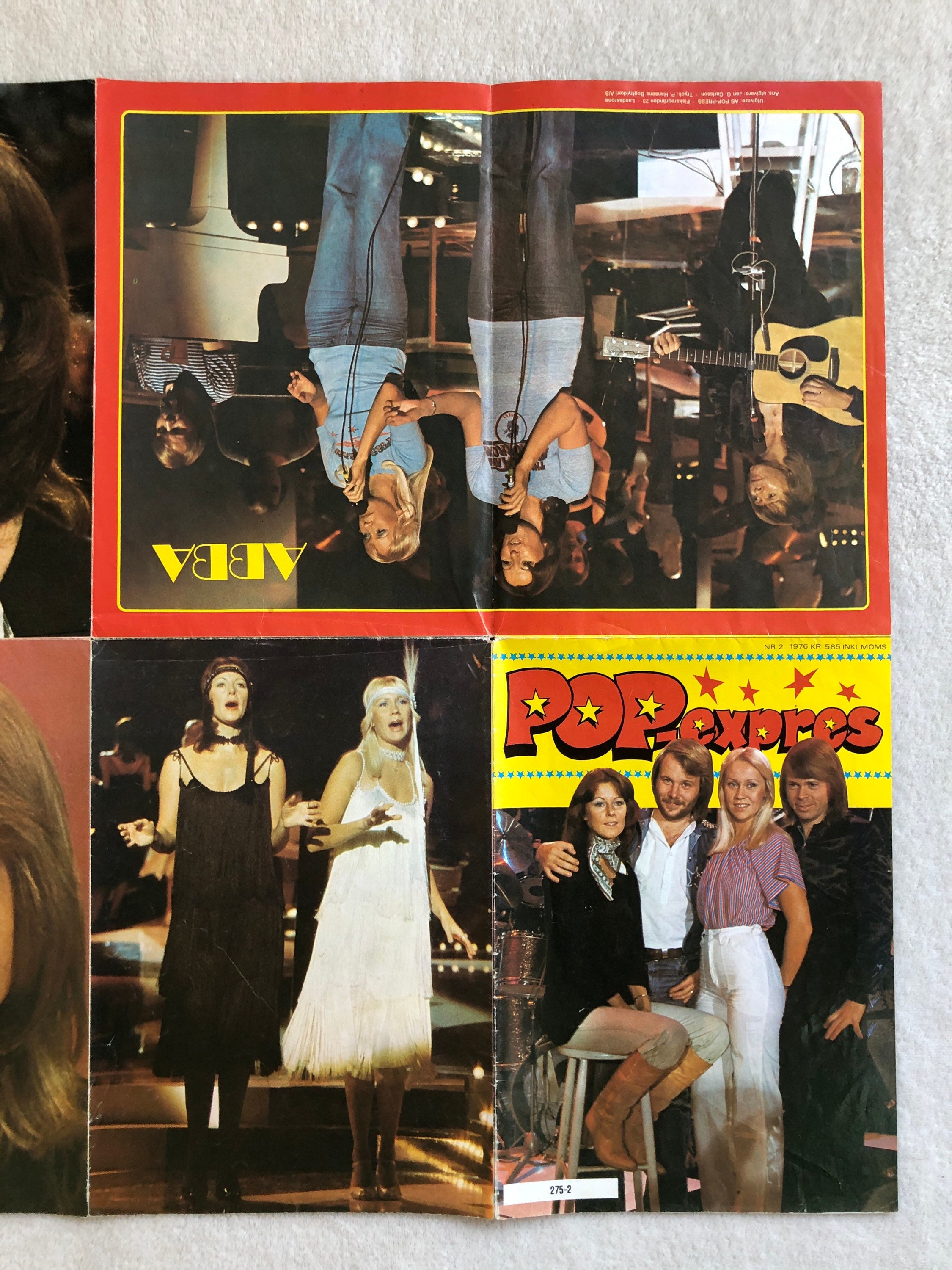 ABBA Poster 1976 Swedish Poster 1970s Björn Ulvaeus Agnetha | Etsy