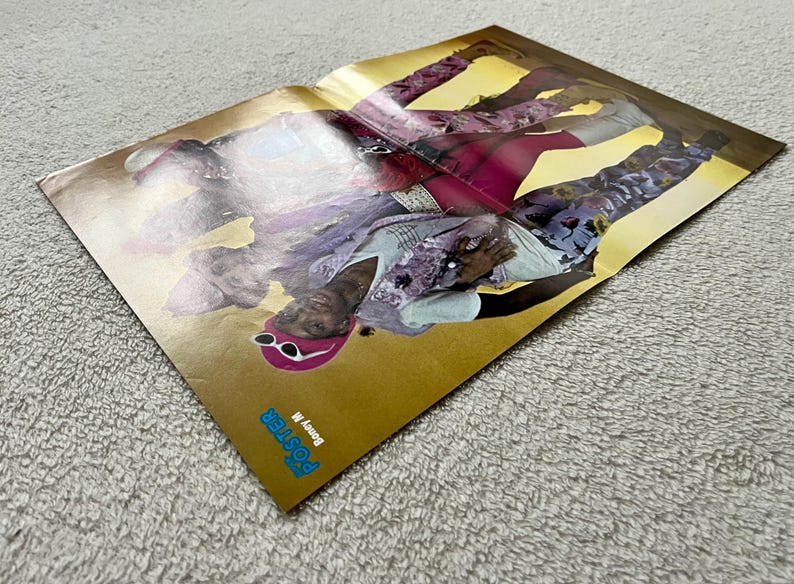 Ace Frehley Kiss 1979 Boney M German Superposter Music Magazine 1970s ...