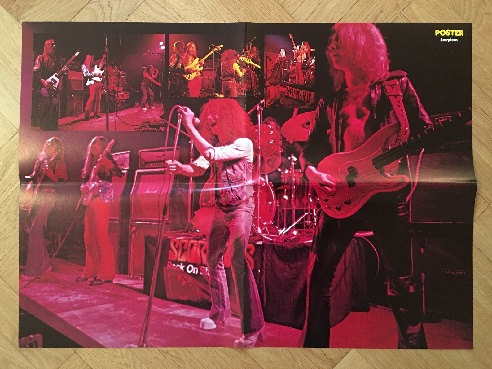 Scorpions Poster 1977 Swedish Poster Magazine 1970s Rudolf Schenker ...