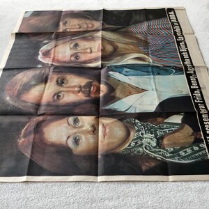 ABBA 1977 Swedish Magazine Poster 1970s Björn Ulvaeus Agnetha Fältskog ...