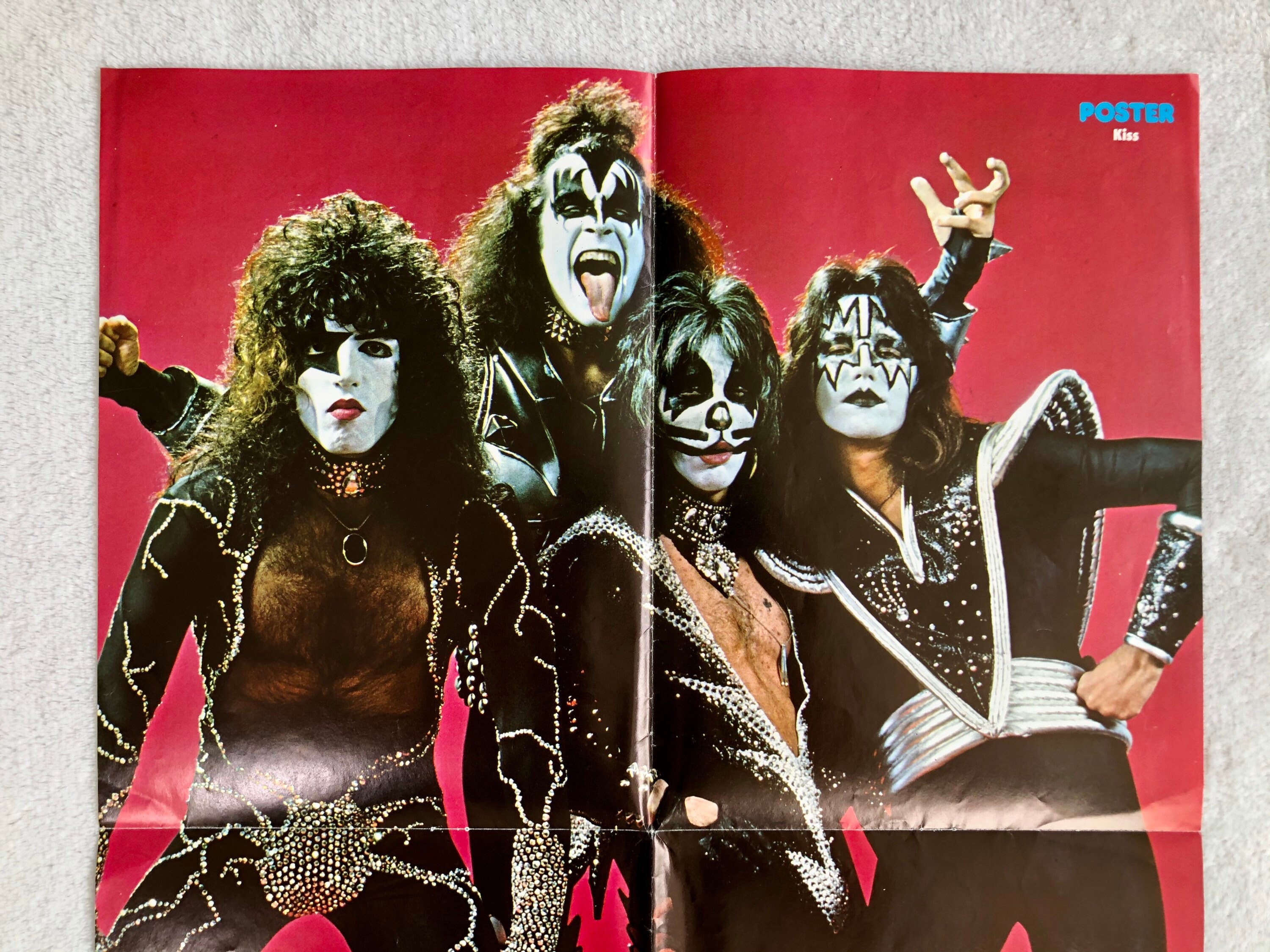 KISS Studio 1977 Swedish Poster Magazine 1970s Gene Simmons | Etsy