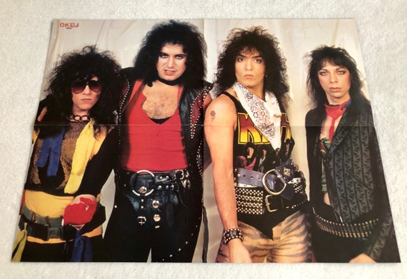 KISS 1983 Swedish Poster Magazine OKEJ 1980s Gene Simmons Paul | Etsy