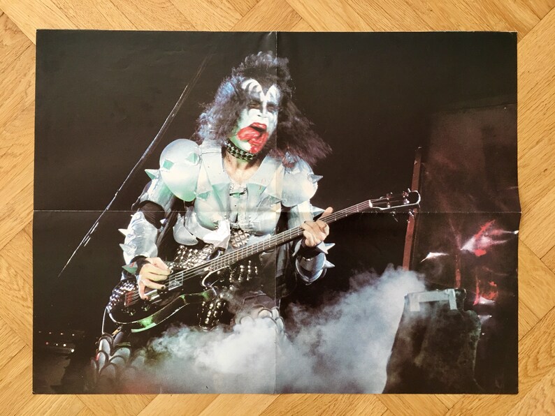 KISS Poster 1976 US Poster Magazine 1970s Teen Star Gene | Etsy