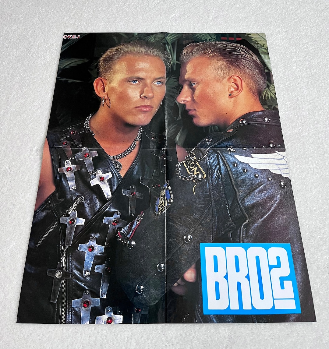 Bros 1990 Matt Luke Goss Swedish Poster Music Magazine OKEJ 1990s ...