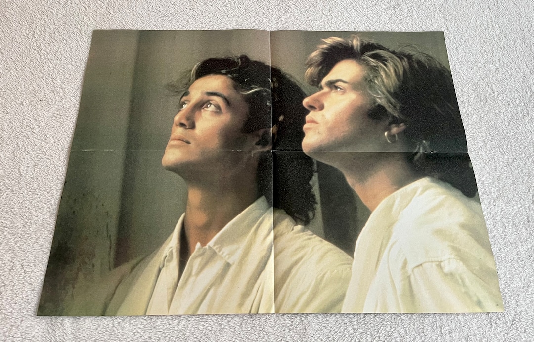Wham 1985 George Michael Andrew Ridgeley Swedish Poster Music Magazine ...