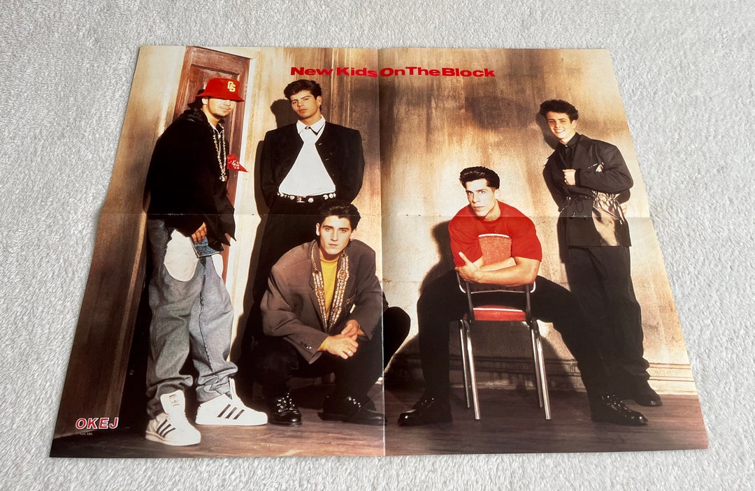 New Kids on the Block 1991 NKOTB Swedish Poster Magazine OKEJ Jonathan ...
