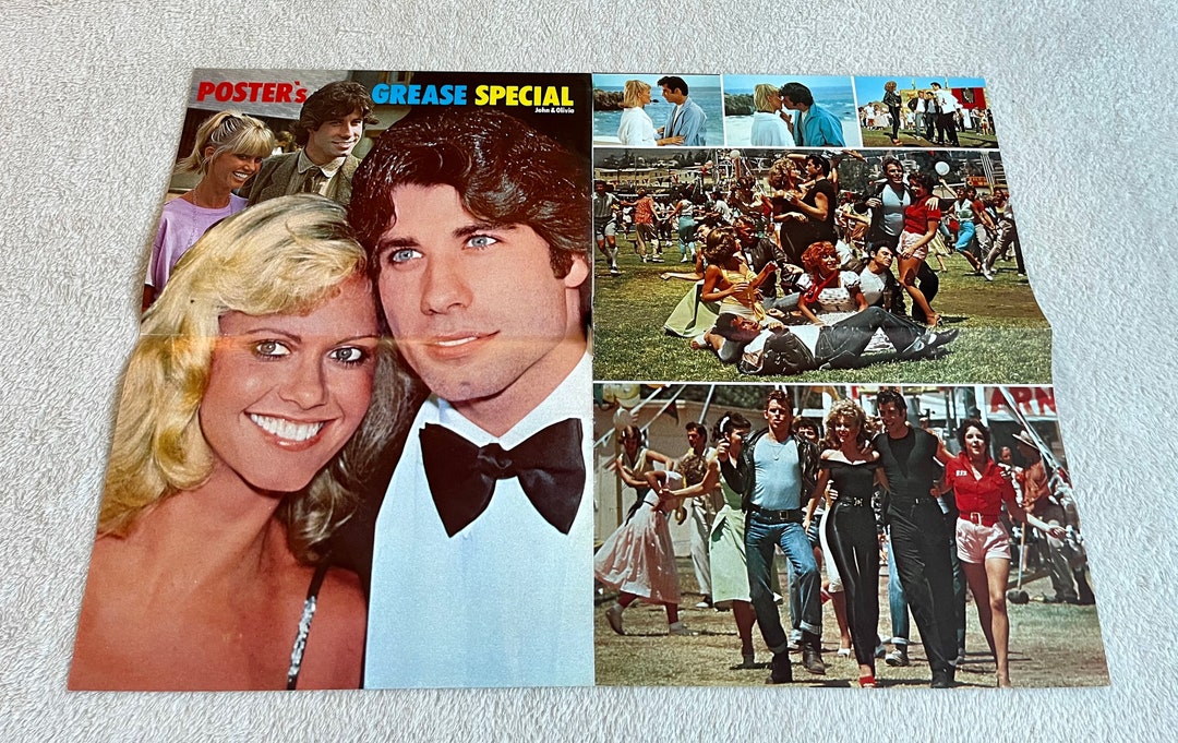 Olivia Newton John Poster 1978 ONJ Grease Swedish Poster Music Magazine ...