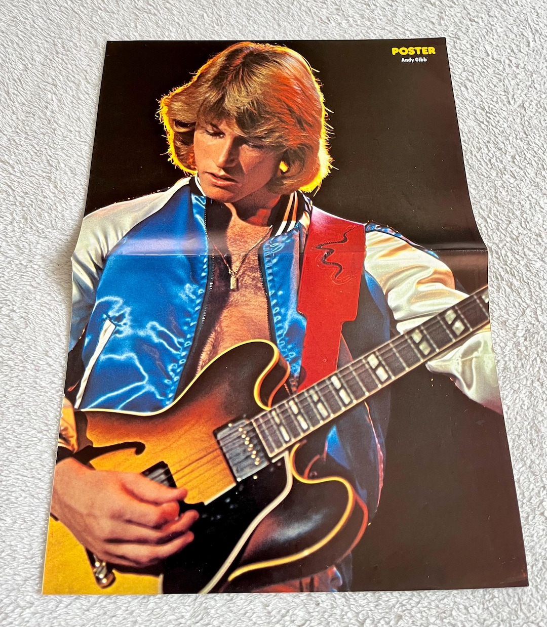 Andy Gibb Poster 1978 Bee Gees Swedish Music Magazine 1970s Bee Gees ...