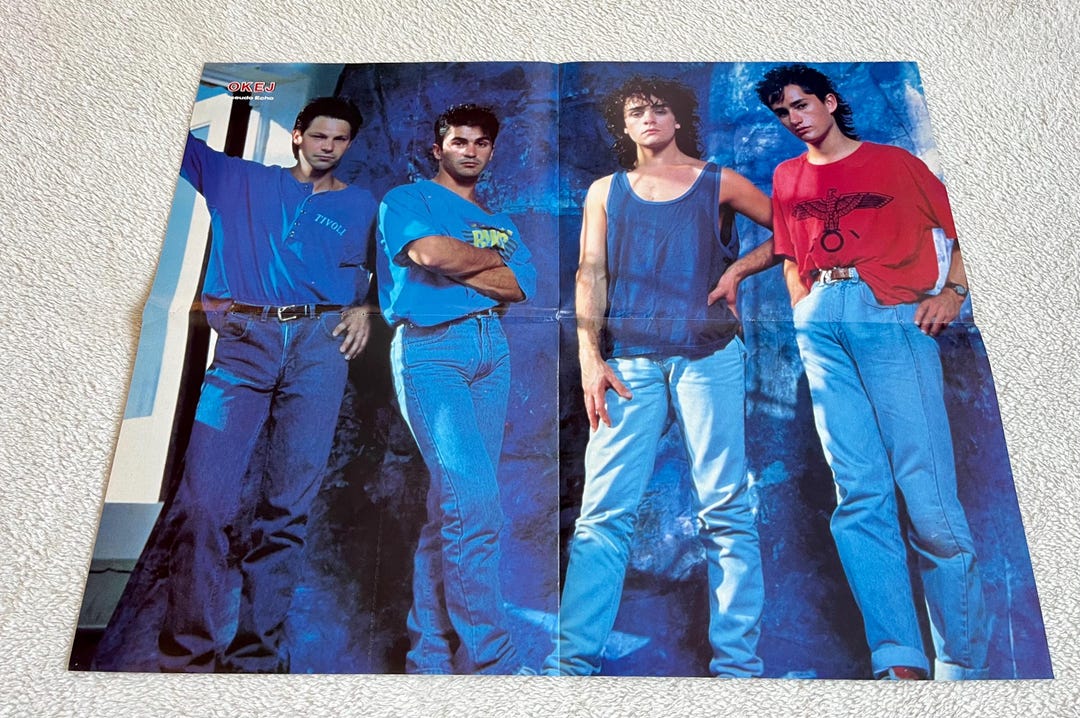 Pseudo Echo 1987 Swedish Poster Music Magazine OKEJ Vince Leigh Brian ...