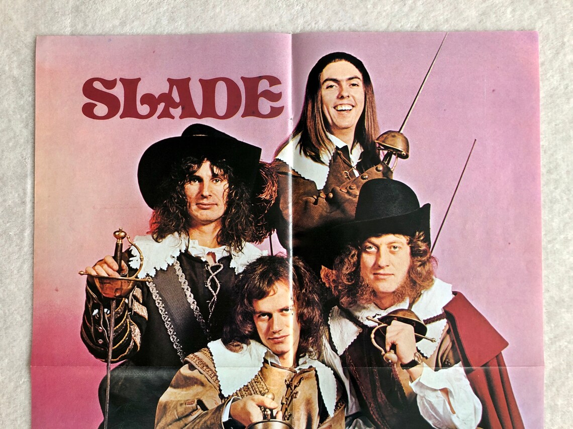 SLADE 1974 Swedish Poster Magazine GO 1970s Jim Lea Don Powell - Etsy