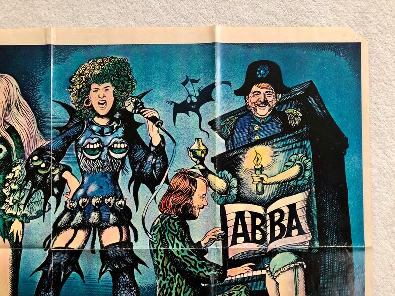 ABBA Poster 1975 Swedish Magazine 1970s Björn Ulvaeus Agnetha Fältskog ...