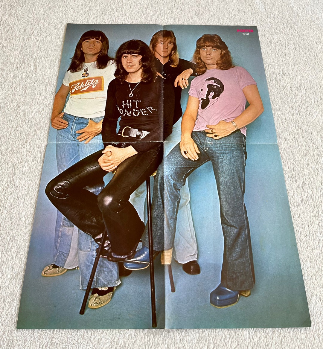 SWEET Poster 1975 Swedish Poster Magazine 1970s Brian Connolly Steve ...